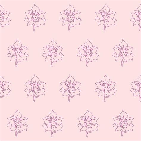 Pink Floral Seamless Pattern Of Flowers Seamless Texture Vector