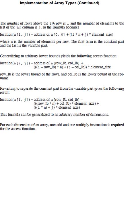Solved Suppose That A C Array Has Been Declared As Follows Chegg