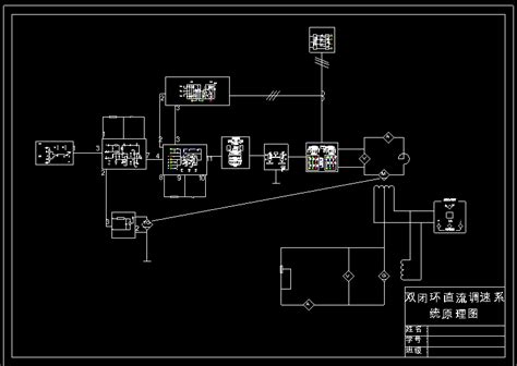 双闭环直流调速系统原理框图 Autocad 2018 模型图纸下载 懒石网