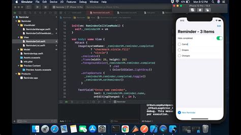 Reminder App Swiftui Youtube