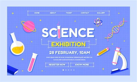 Science Template Design Free Vector