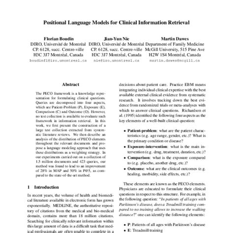 Positional Language Models For Clinical Information Retrieval Acl Anthology