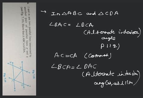 L And M Are Two Parallel Lines Intersected By Another Pair Of Parallel Li