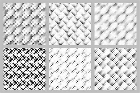 Premium Vector Geometrical Diagonal Square Pattern Background Set
