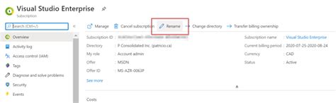 rename azure subscriptions and find your environments faster