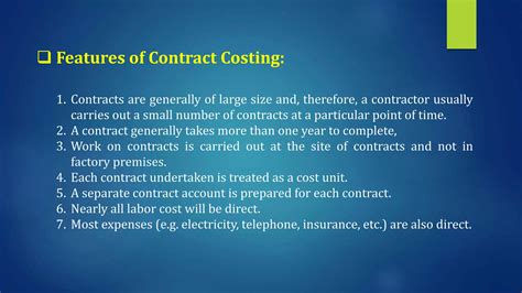 Contract Costing PPTX