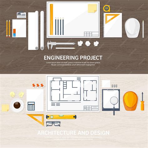 Premium Vector Engineering And Architecture Vector Illustration Drawing And Construction