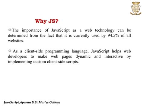 Computer Sciencejavascript Ppt