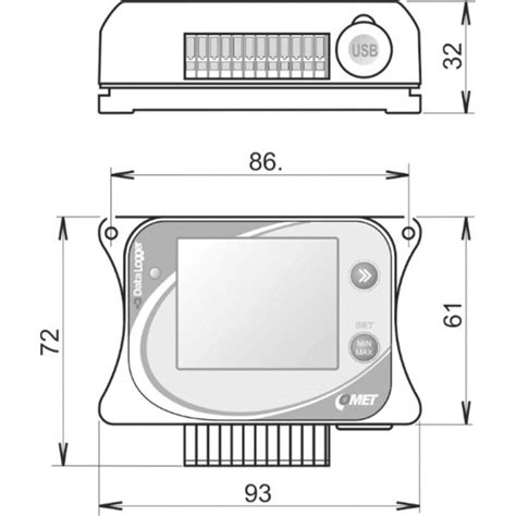 U0141t Comet System Temperatur Datenlogger Bellequip