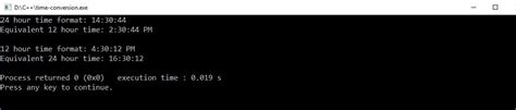 C Program For Time Conversion Convert Time Format Source Code