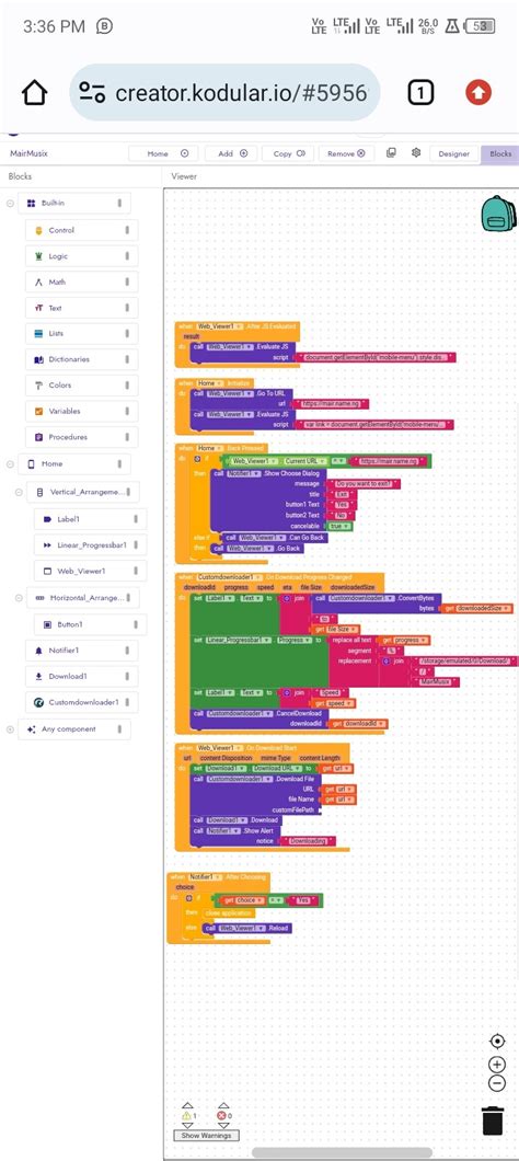 Custom Webview Download Not Working Discuss Kodular Community