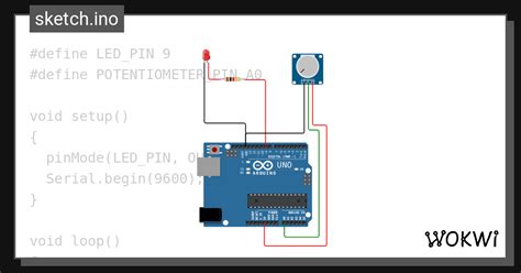 Led Potentiometer Test Wokwi Esp32 Stm32 Arduino Simulator