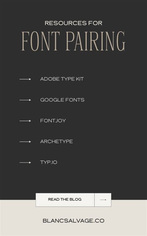 The Ultimate Guide to Successful Font Pairing for Brand Identity Blanc Salváge