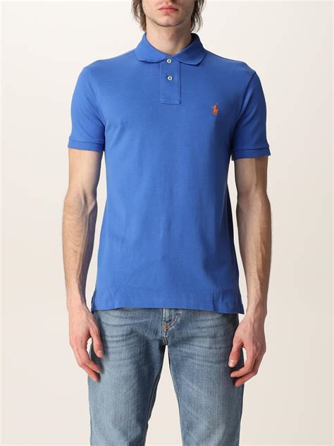 Polo Ralph Lauren：ポロシャツ メンズ ブルー Gigliocomオンラインのpolo Ralph Lauren ポロシャツ 710795080