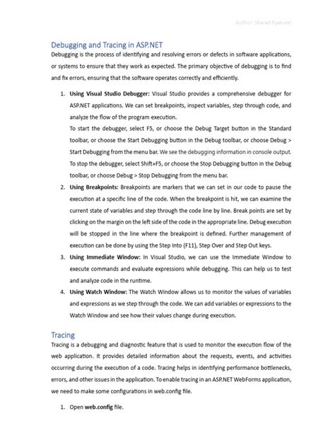 Chapter 49 Debugging And Tracing Pdf Debugging Software Engineering