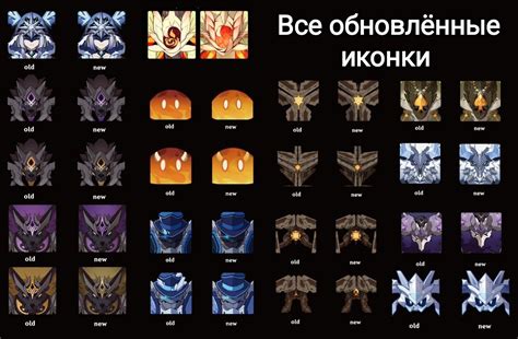 Иконки которые обновили в 36 Genshin Impact Hoyolab