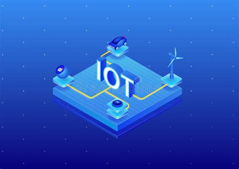 IOT Internet Of Things Concept D Isometric Vector Illustration Of Connected Devices Such As