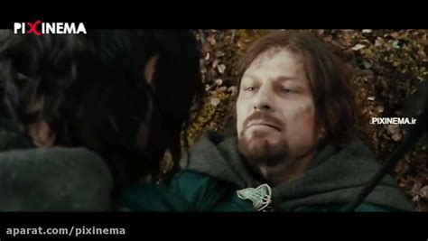فیلم ارباب حلقه ها یک ، سکانس مرگ برومیر شان بین در نبرد با ارگ ها