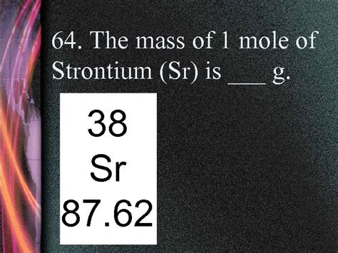 Introduction To The Mole And Molar Mass Revised