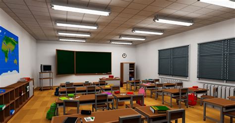 Voxel Classroom 3d Props Unity Asset Store