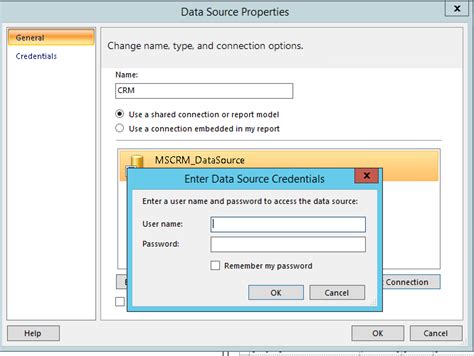 Reporting Services Ssrs Data Source Credentials And Creating A New