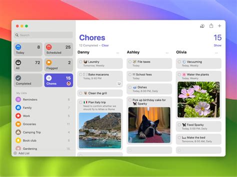how to create a kanban board in the macos sonoma reminders app zdnet