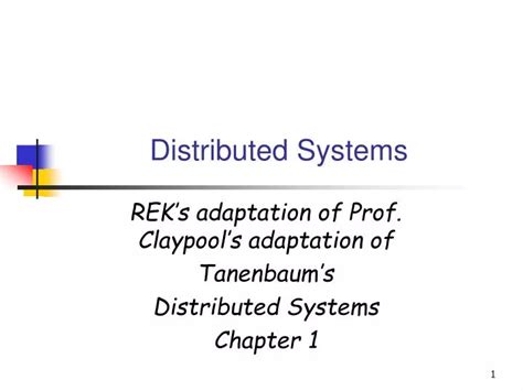 PPT Distributed Systems PowerPoint Presentation Free Download ID 548448