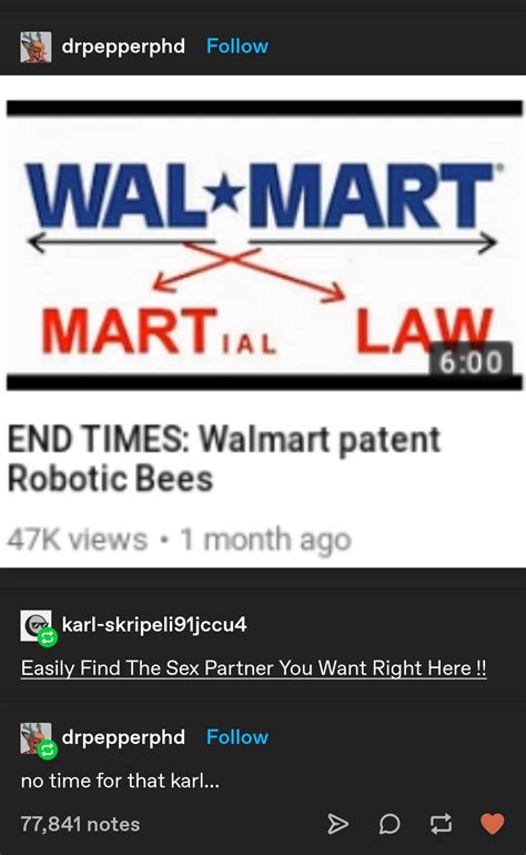 No Time For Sex When Walmart Is Making Robot Bees R Tumblr