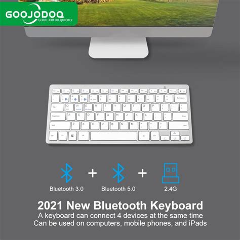 Jual Goojodoq 2nd Gen Pro 10 Inch 3 In 1 Wireless Bluetooth Keyboard Mouse Set Shopee Indonesia
