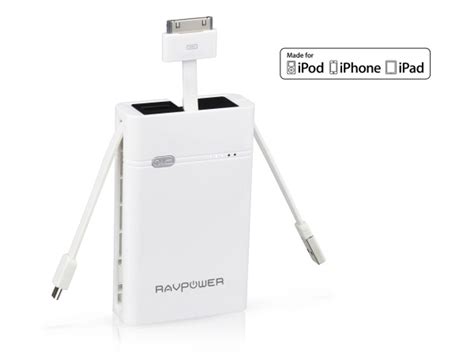 Ravpower Mah Power Bank W Built In Pin Micro Usb Cables Shipped Reg