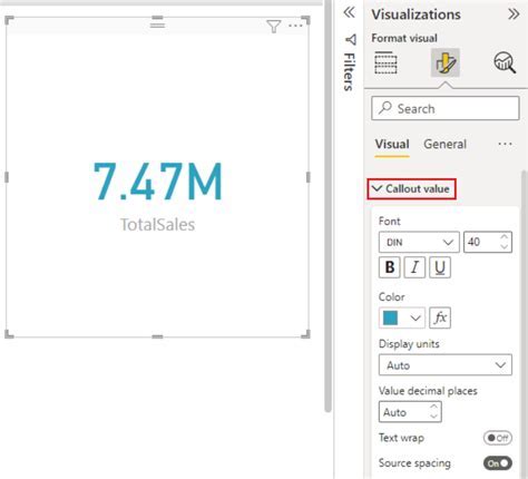 Microsoft Power Bi Number Chart
