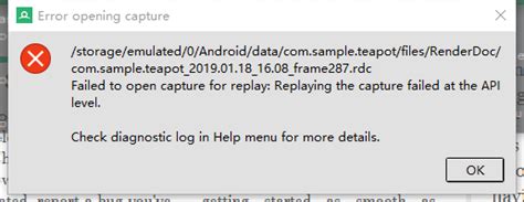 Cant Open Any Captured Files · Issue 1242 · Baldurkrenderdoc · Github