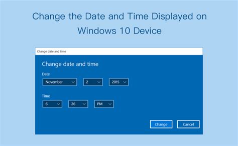 How To Change The Date And Time Displayed On Windows Device