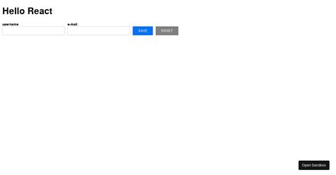 React Codesandbox