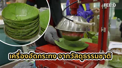 เครื่องอัดกระทงใบตอง นวัตกรรมจาก ม เกษตรศาสตร์ กำแพงแสน Youtube