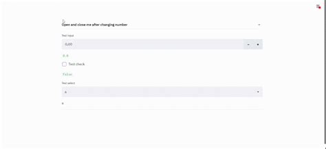 closing and reopening an expander resets a nested number input