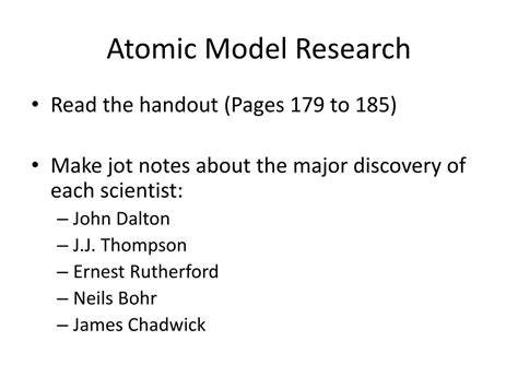 PPT Atomic Model Activity PowerPoint Presentation Free Download ID 2835546