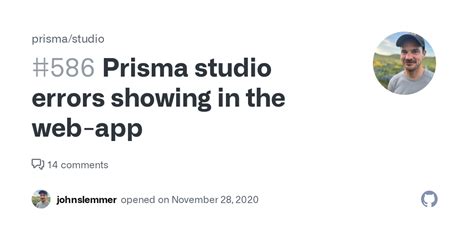 Prisma Studio Errors Showing In The Web App Issue Prisma Studio GitHub