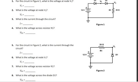 solved 1 for the circuit in figure 1 what is the voltage