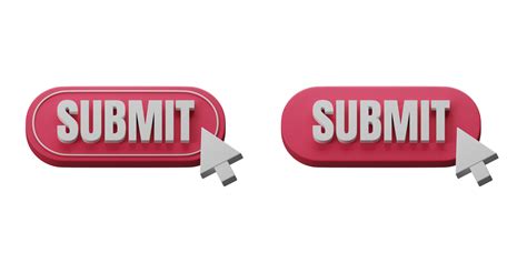 Submit Button 3d Illustration Isolated Cta Or Call To Action Buttons Suitable For User