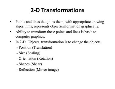Moule 3 Ppt1 Basic 2d Transformationspptx
