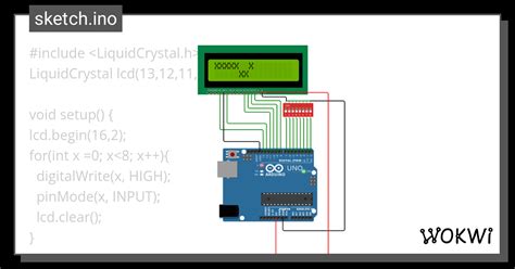 Lcd Switch Ino Wokwi ESP STM Arduino Simulator