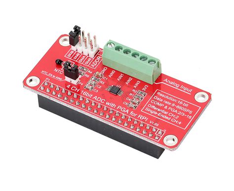 adc data module converter analog to digital converter for raspberry pi