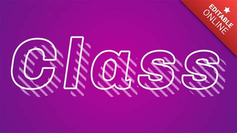 Class Text Effect Generator