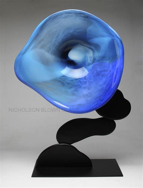 Nicholson Blown Glass Metal Sculpture