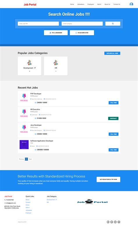 Job Portal Project In PHP Free Download PHP Job Portal Project