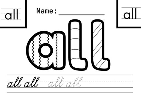Script Cursive Coloring Pages