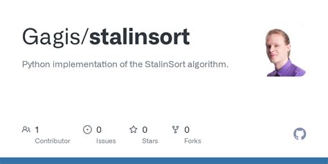 Github Gagisstalinsort Python Implementation Of The Stalinsort Algorithm