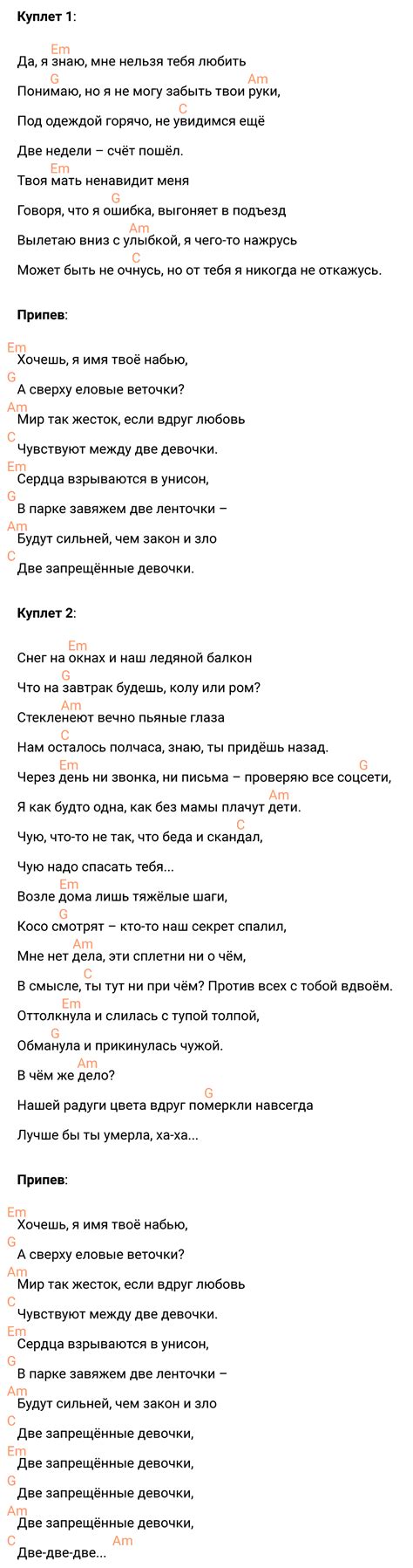 Алёна Швец — Две девочки аккорды и текст песни Песни Аккорды для укулеле Текст песни
