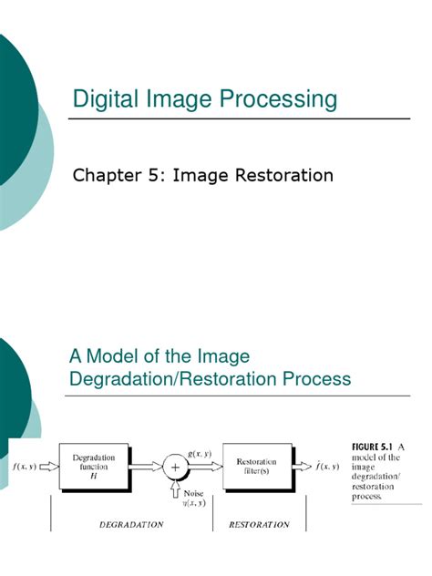 Unit Iii Image Restoration Pdf Signal Processing Statistical Theory